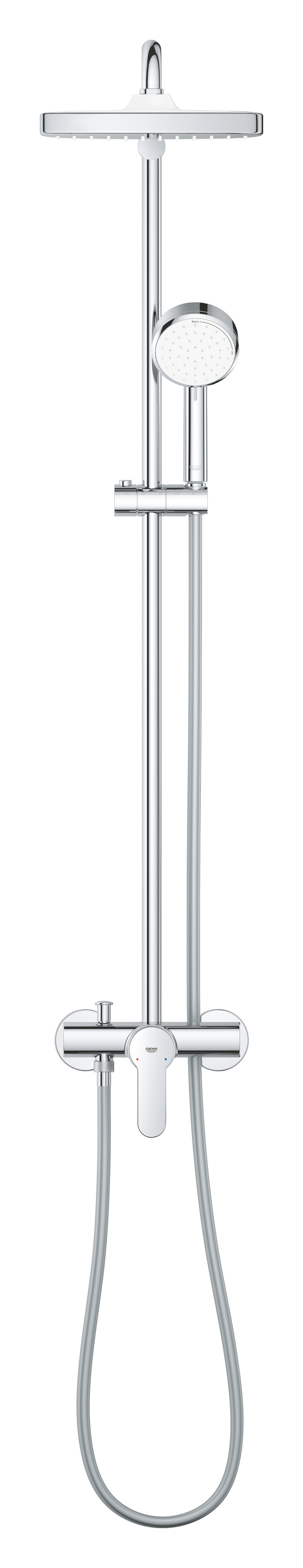 Душевая система GROHE Tempesta Cosmopolitan 250 CUBE с однорычажным ...